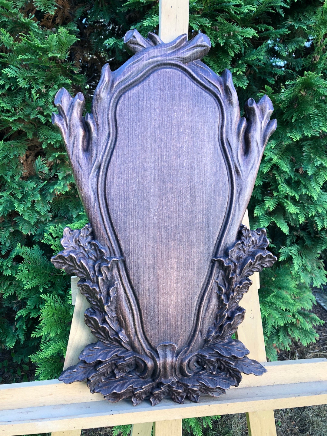 Trophy Shield Made of Wood Roebuck Decoration Lime Handmade Hunting ...