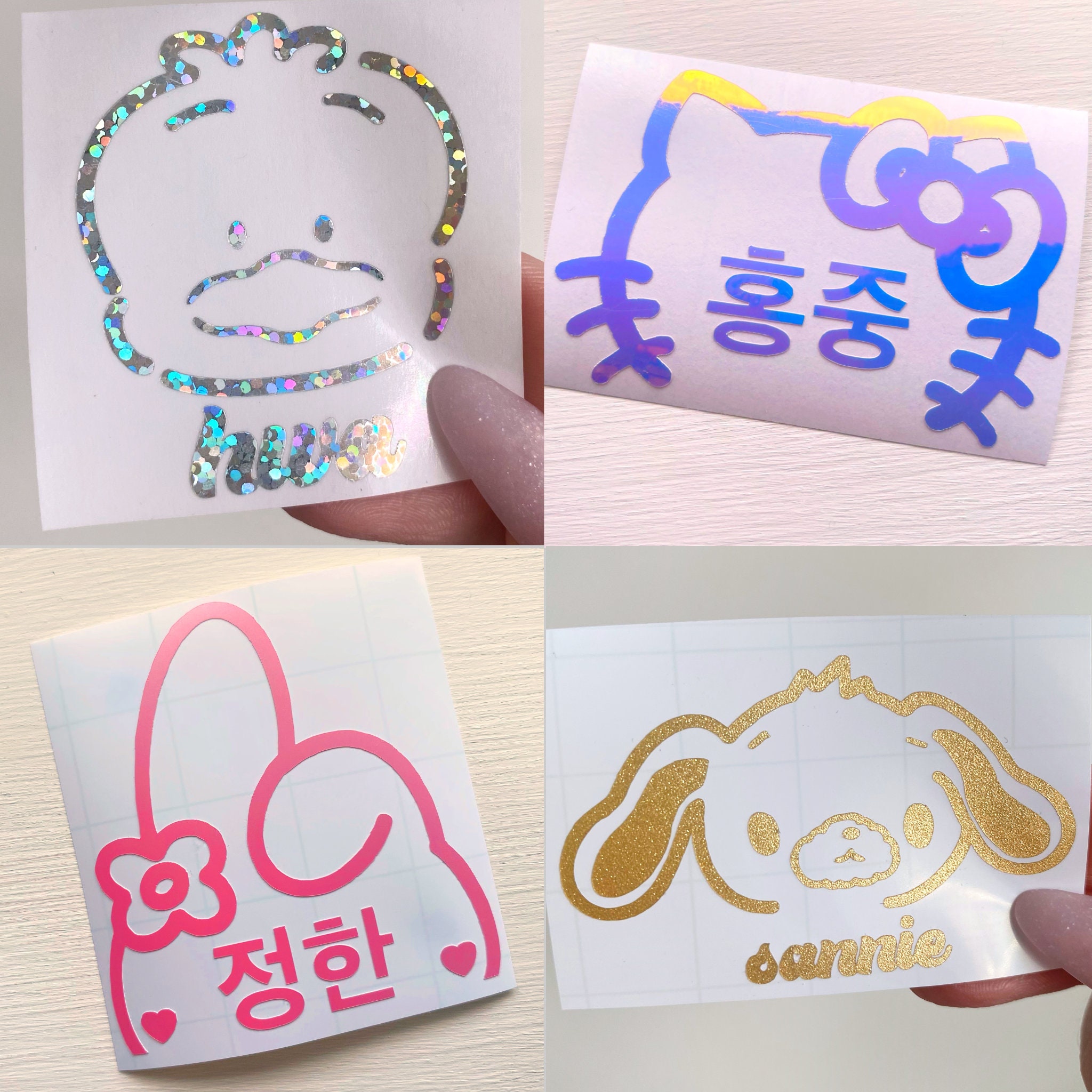 Kpop Lightstick Sanrio Characters Vinyl Decal Sticker - Etsy