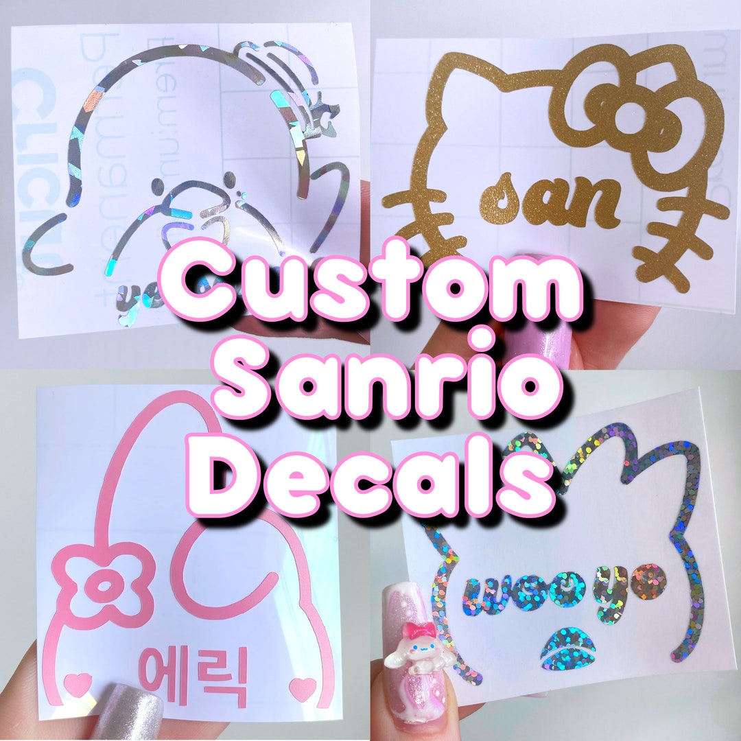 Kpop Lightstick Sanrio Characters Vinyl Decal Sticker - Etsy