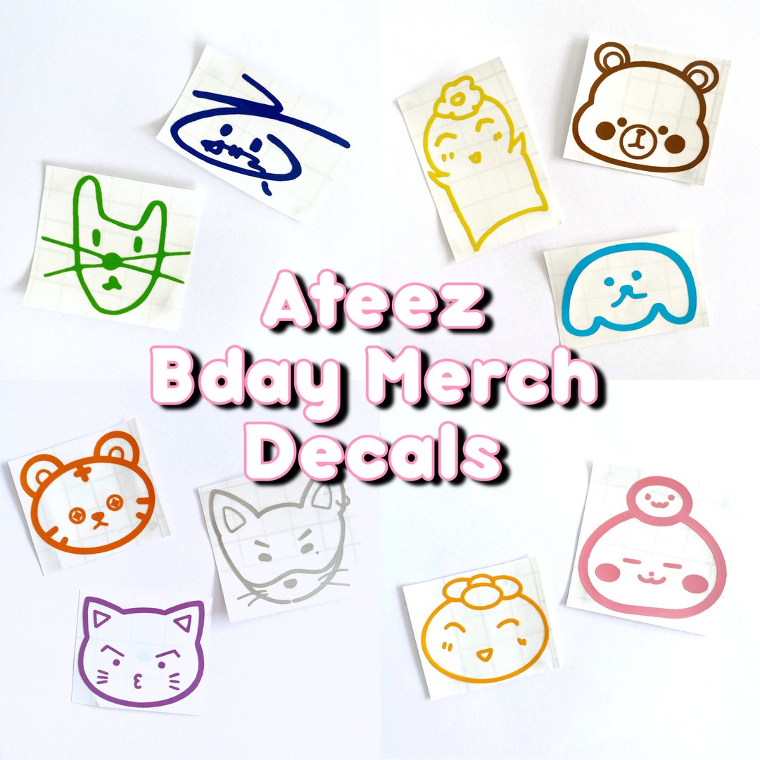 Ateez Birthday Merch Kpop Lightstick Vinyl Decal Sticker - Etsy