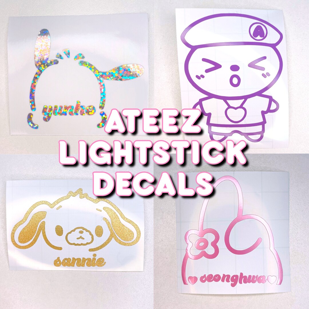 Kpop Ateez Lightiny Lightstick Vinyl Decal Stickers - Etsy