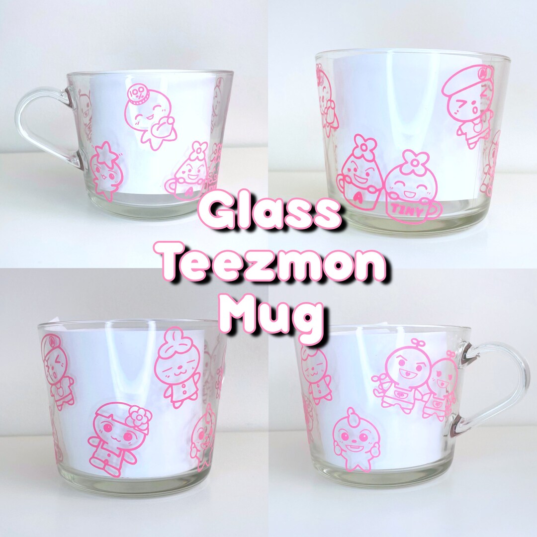 Ateez Teezmon Glass Kpop Mug in Pink or Gold - Etsy