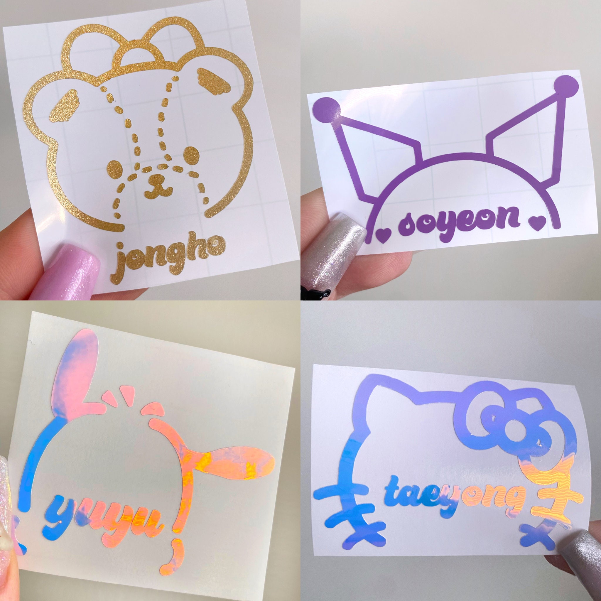 Kpop Lightstick Sanrio Characters Vinyl Decal Sticker - Etsy