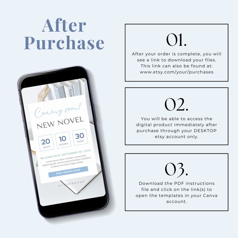 Author Instagram Posts Canva Template Writers Social Media Stories ...