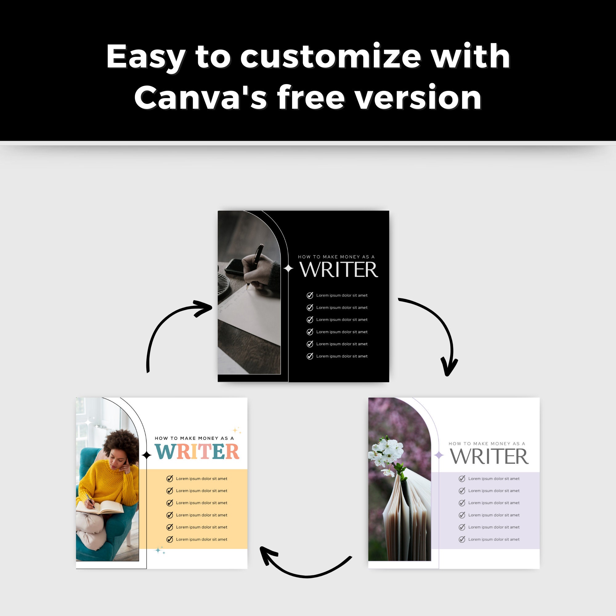 Author Instagram Posts Canva Template Writers Social Media Posts Author ...