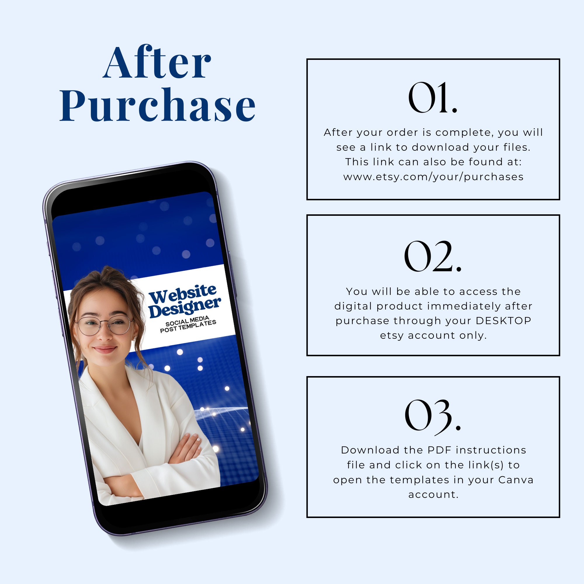 Web Design Instagram Post Templates for Web Designer Social Media Story ...