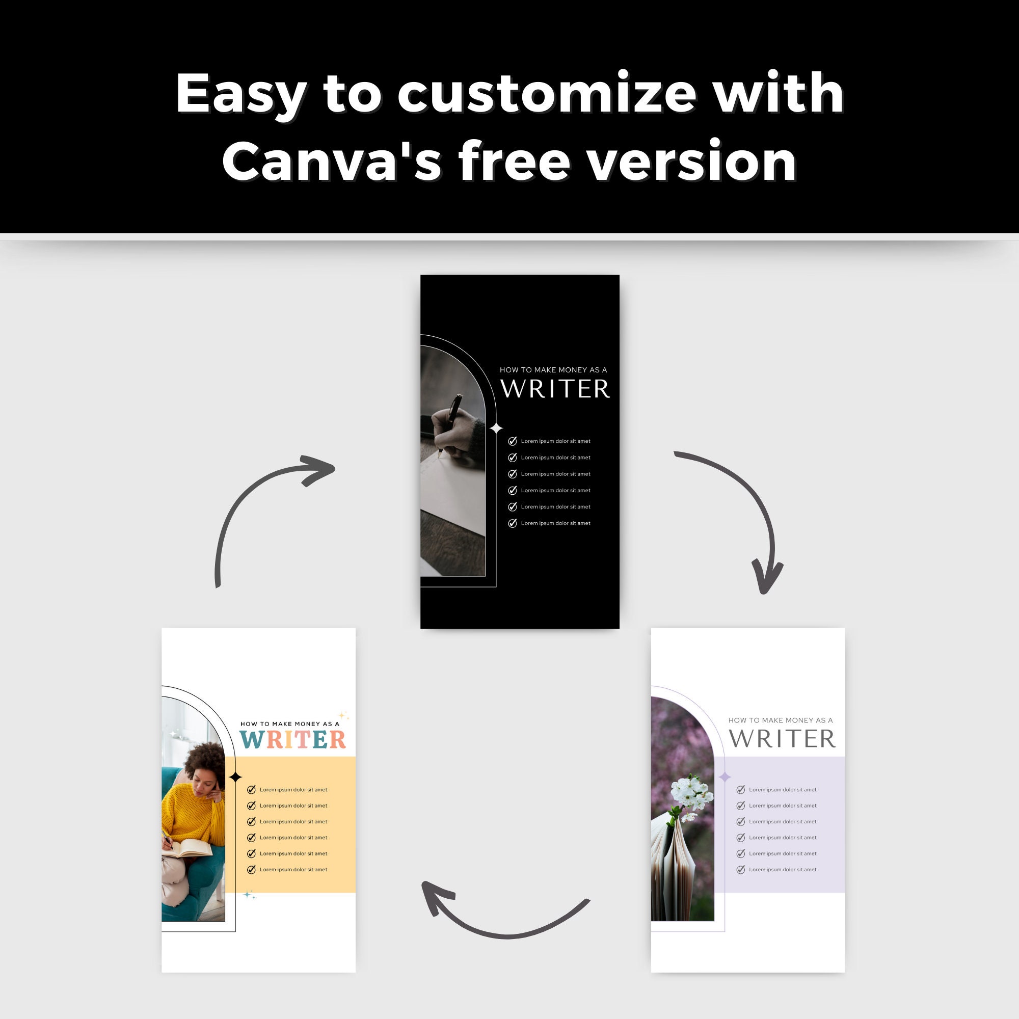 Author Instagram Posts Canva Template Writers Social Media Stories ...