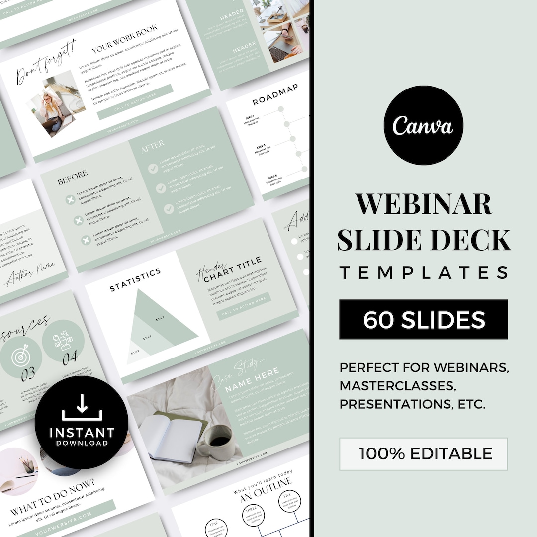 Slide Deck Template Canva Presentation Template Canva - Etsy