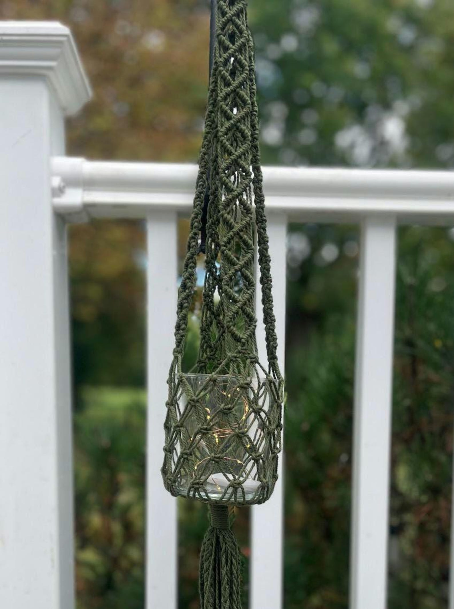Vintage Boho Macrame Hanging Lantern/pendant Light, Intricate Detailed Design, Boho Lighting - Etsy