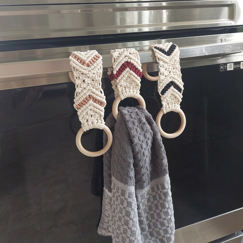 Macrame Towel Holder - Etsy