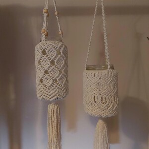 Vintage Boho Macrame Hanging Lantern/pendant Light, Intricate Detailed Design, Boho Lighting - Etsy
