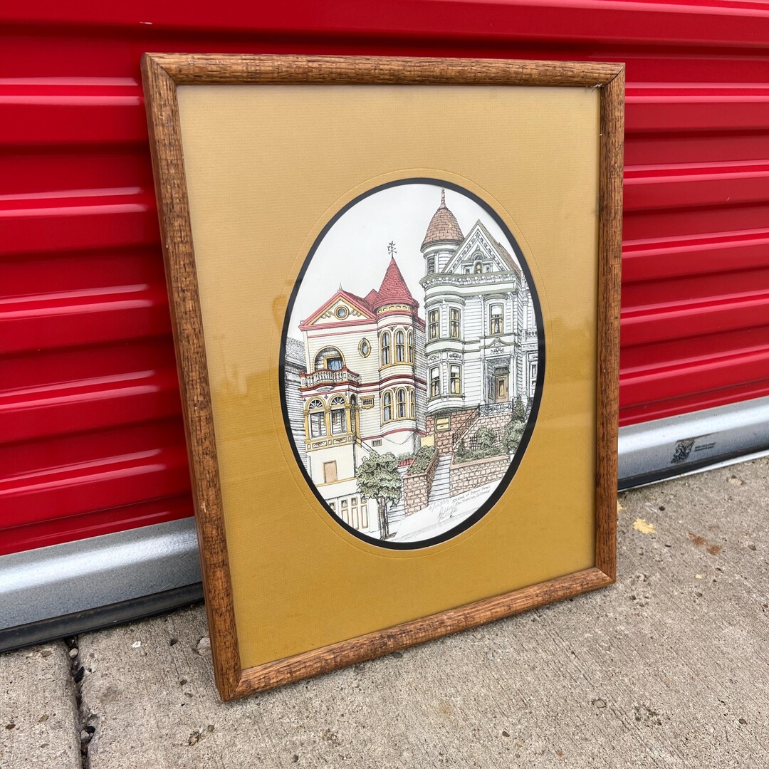 Vintage 1984 Debbie Patrick Signed Print of 800 Block San Francisco - Etsy
