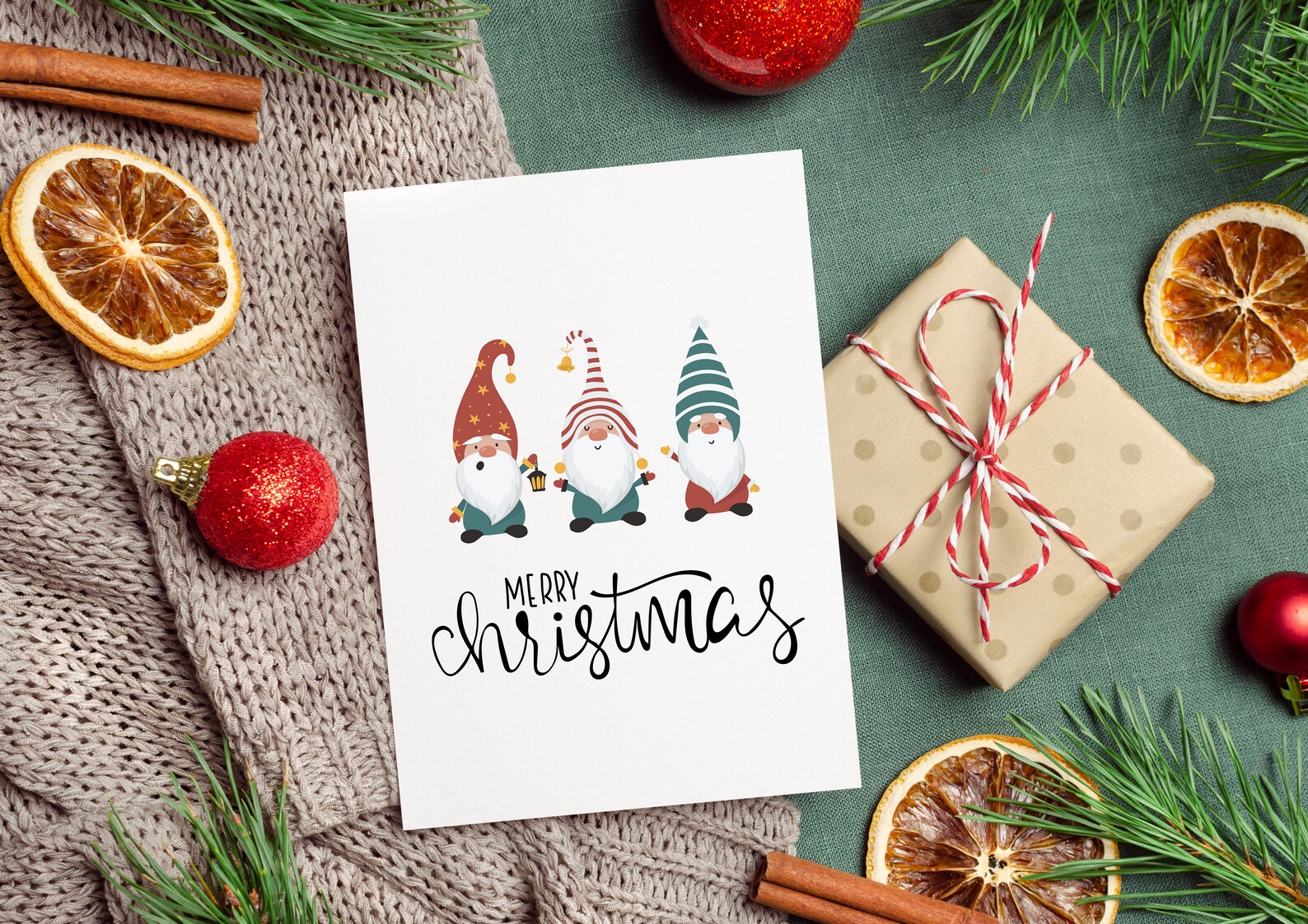 Merry Christmas Card / Christmas Card / Card for Christmas / Cute ...