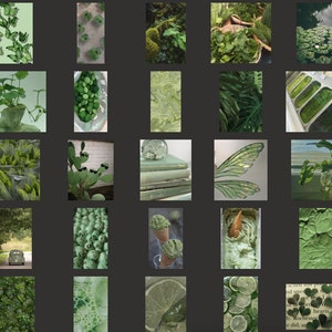 Green Collage Kit - Etsy