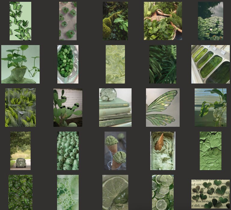 Green Collage Kit - Etsy