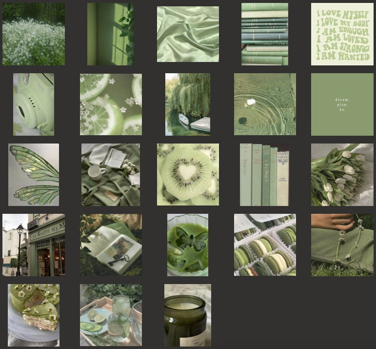 Green Collage Kit - Etsy