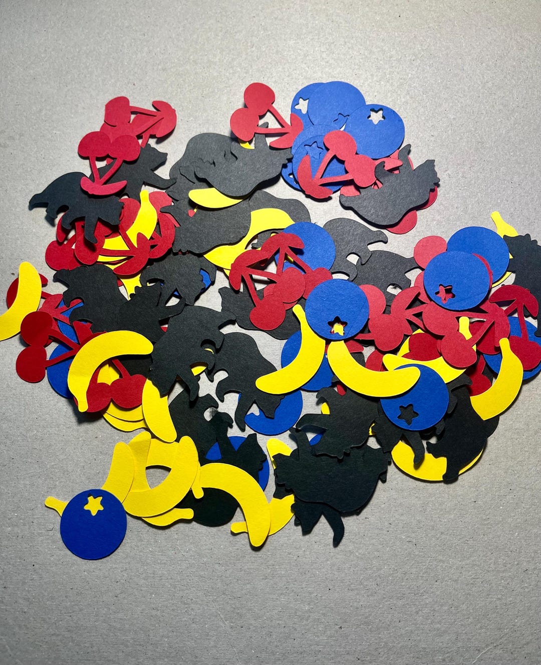 Fruit Bear Table Confetti, Fruit Confetti, Birthday Party Decoration ...