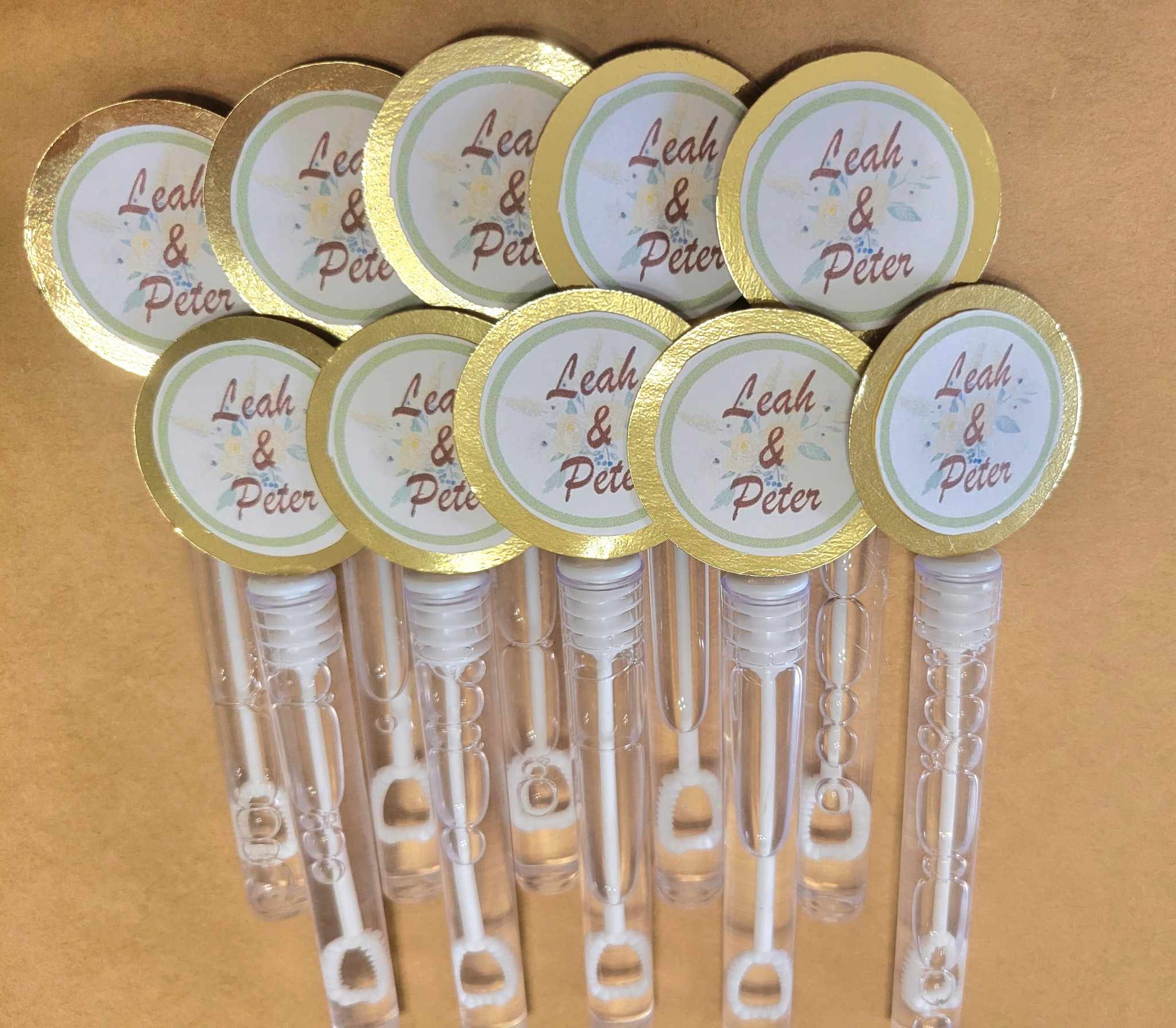 10 Wedding Bubbles, Wedding Party Favors, Personalized Bubbles, Send ...