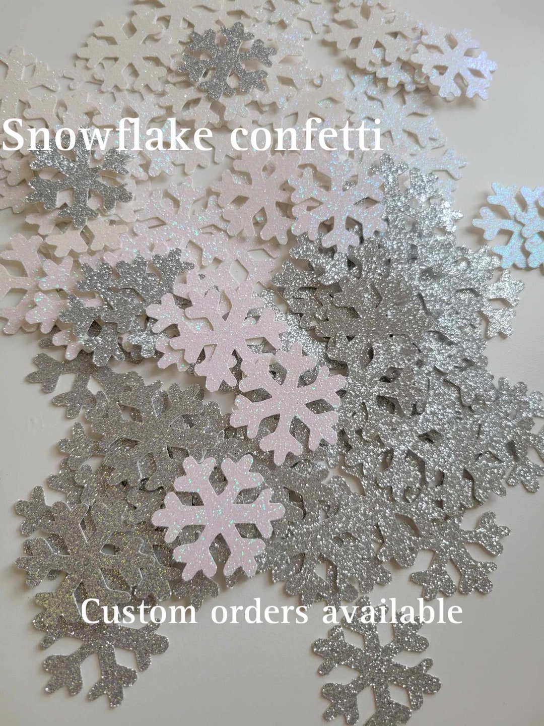 100 Snowflake Table Confetti, Birthday Party Decoration, Snowflake ...