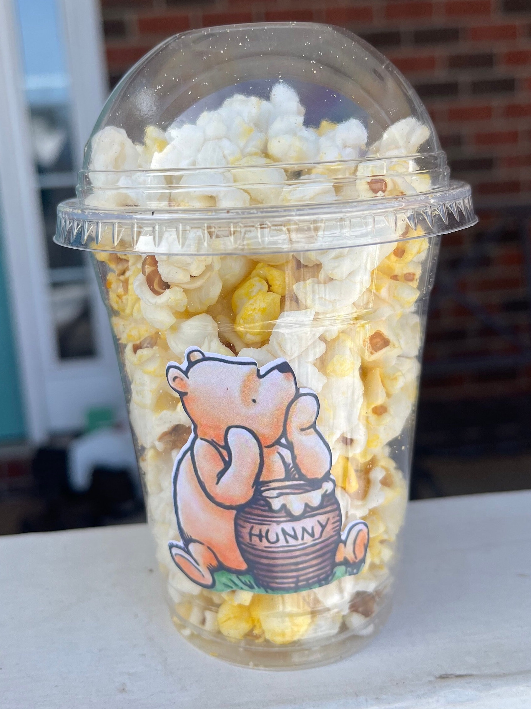 Classic Winnie the Pooh Popcorn Cups With Dome Lid, Party Favors - Etsy