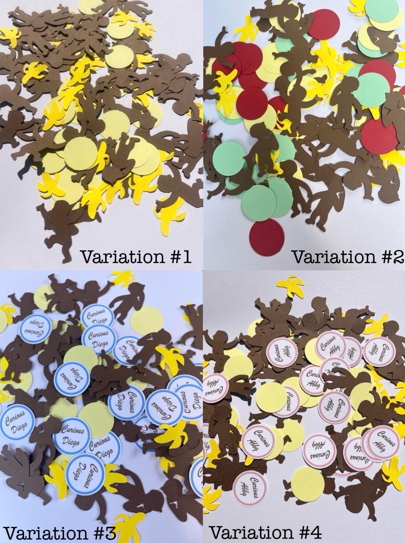 100 Monkey Table Confetti, Birthday Party Decoration, Monkey Themed ...