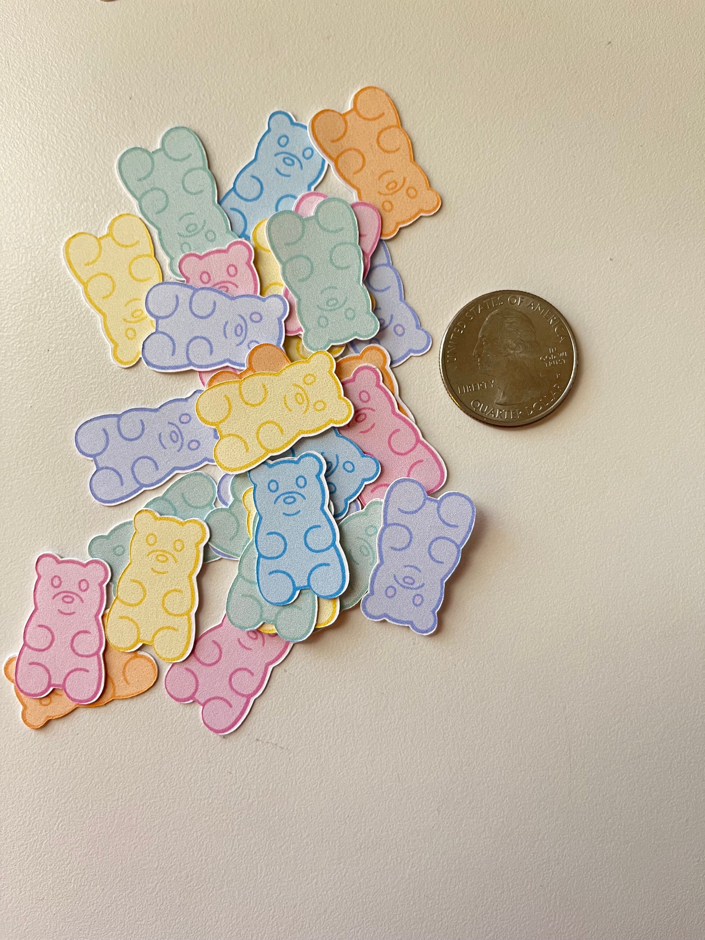 150 Gummy Bear Table Confetti, Birthday Party Decoration, Gummy Bear ...
