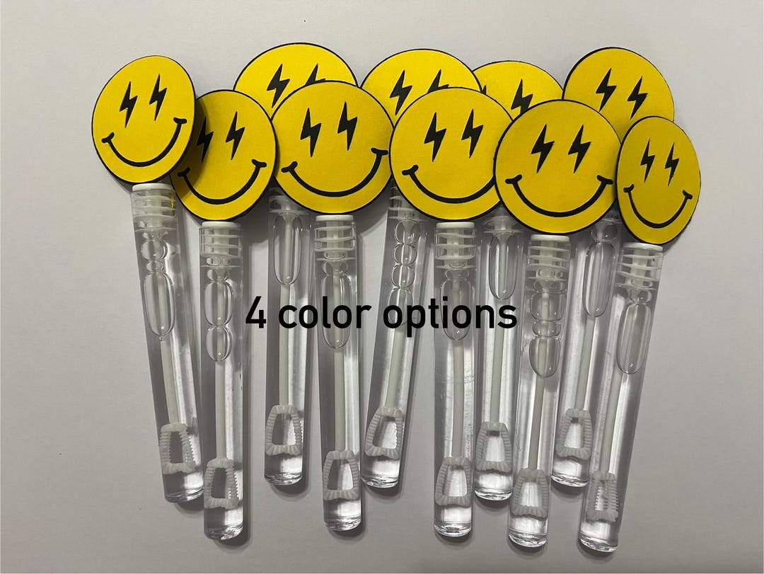 Smiley Face Bubbles, Preppy Bubbles, Party Favor - Etsy