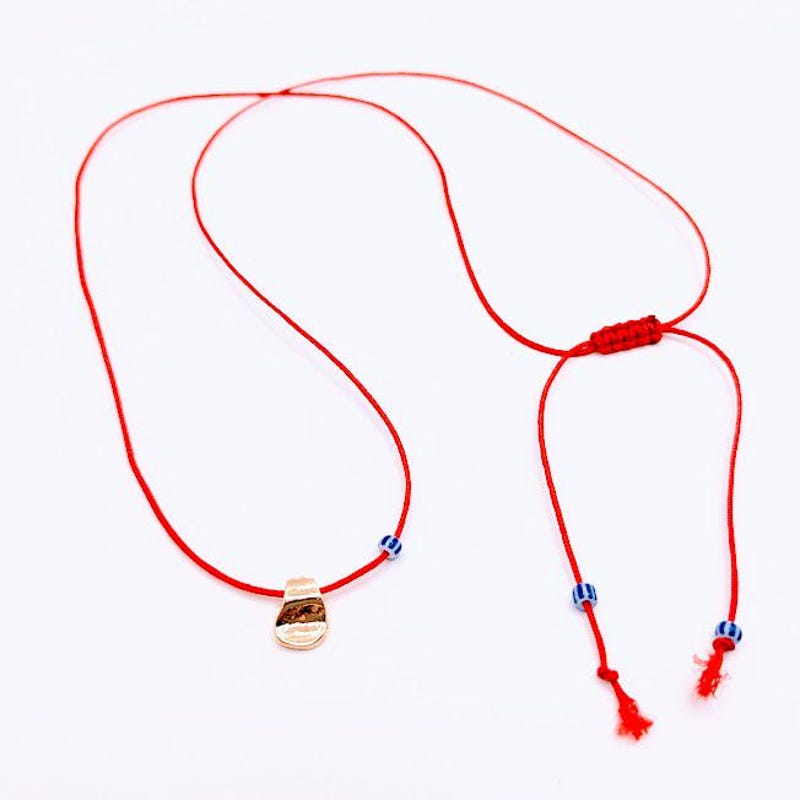 Red String Necklace - Etsy