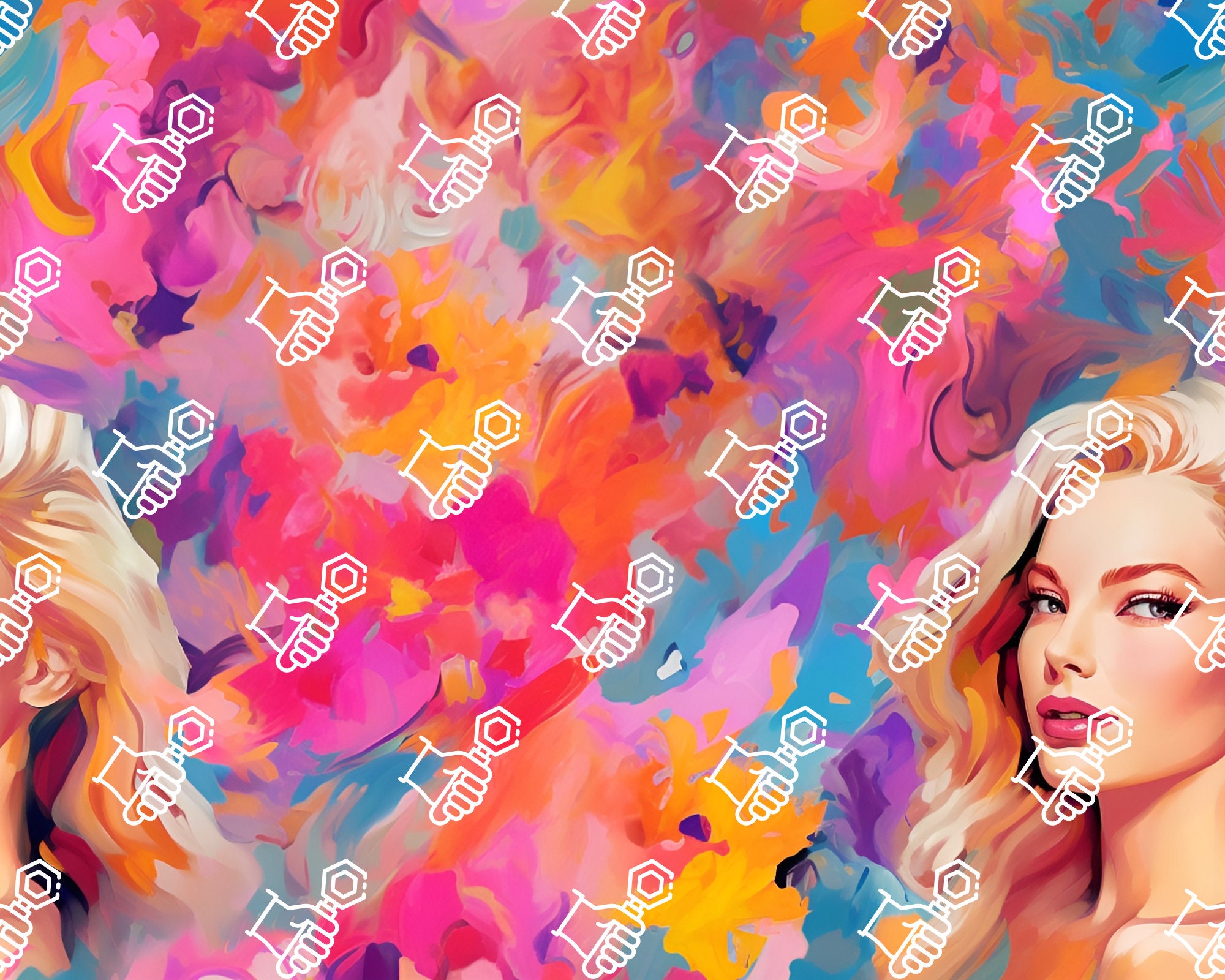 10 Unique Seamless Digital Barbie Patterns: High-resolution JPG ...