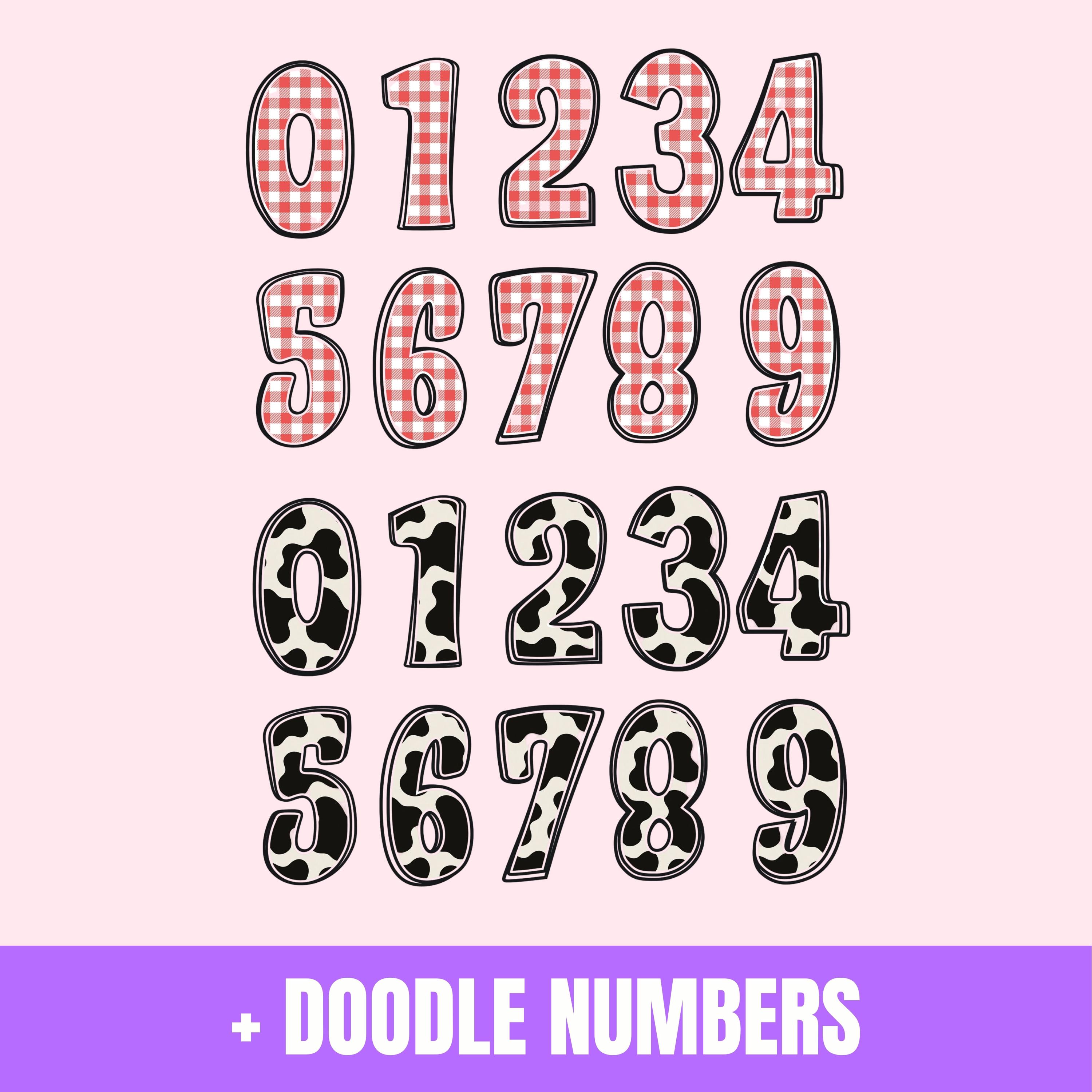 Cow Print Alphabet & Farm Clipart Bundle: Gingham Letters (digital ...