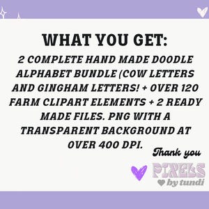 Cow Print Alphabet & Farm Clipart Bundle: Gingham Letters (digital ...
