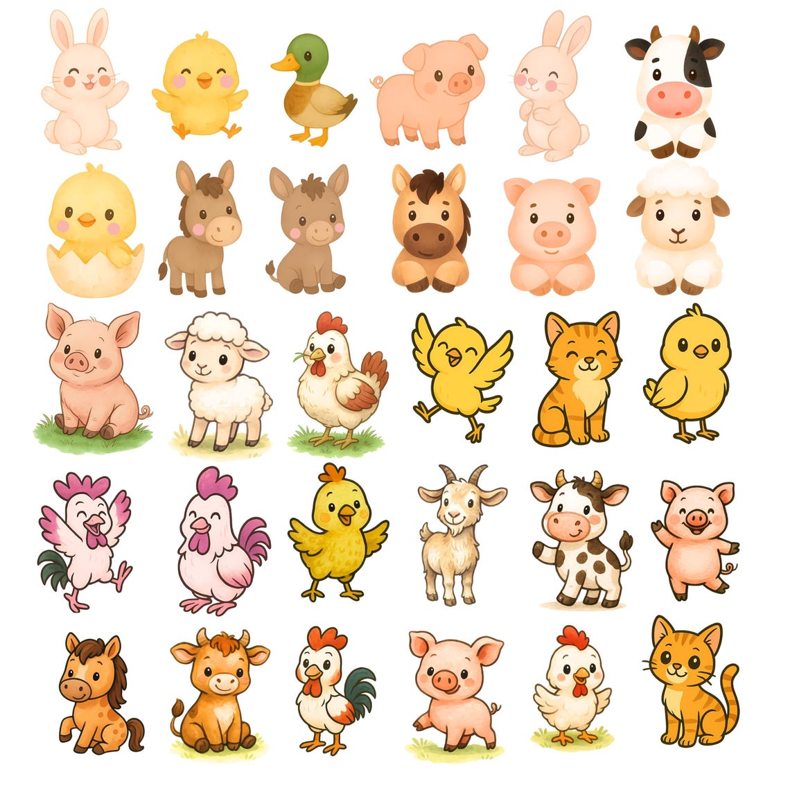 Cow Print Alphabet & Farm Clipart Bundle: Gingham Letters (digital ...