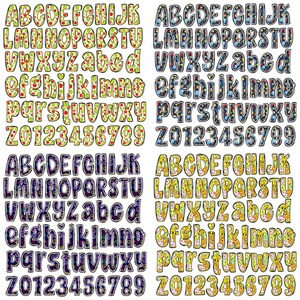 School Doodle Letters PNG Alphabet Bundle: Teacher Clipart (digital ...