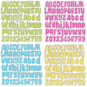 School Doodle Letters PNG Alphabet Bundle (digital Download) - Etsy