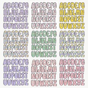 Floral Spring Alphabet Letters PNG Bundle, Summer Mothers Flower ...