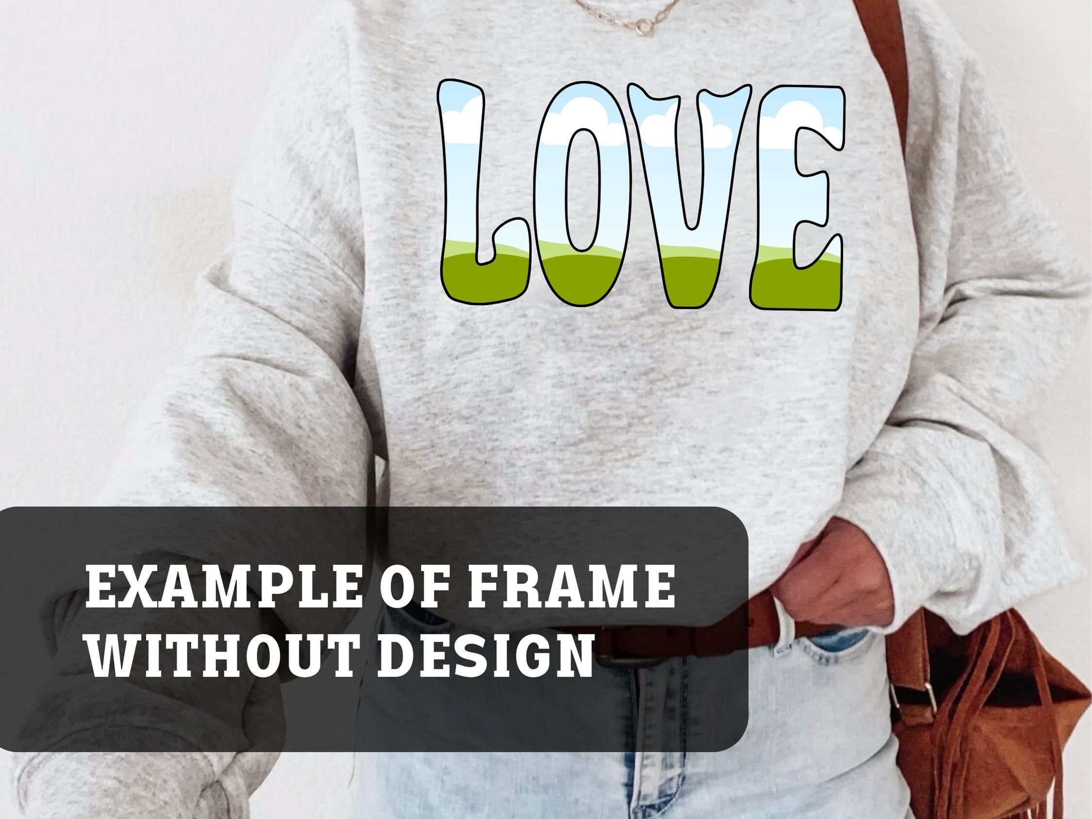 Canva Frames Fill Your Own Doodle Letters on CANVA, Canva Template ...