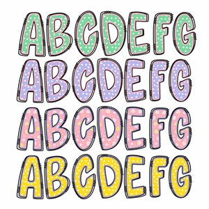 Floral Spring Alphabet Letters PNG Bundle, Summer Mothers Flower ...