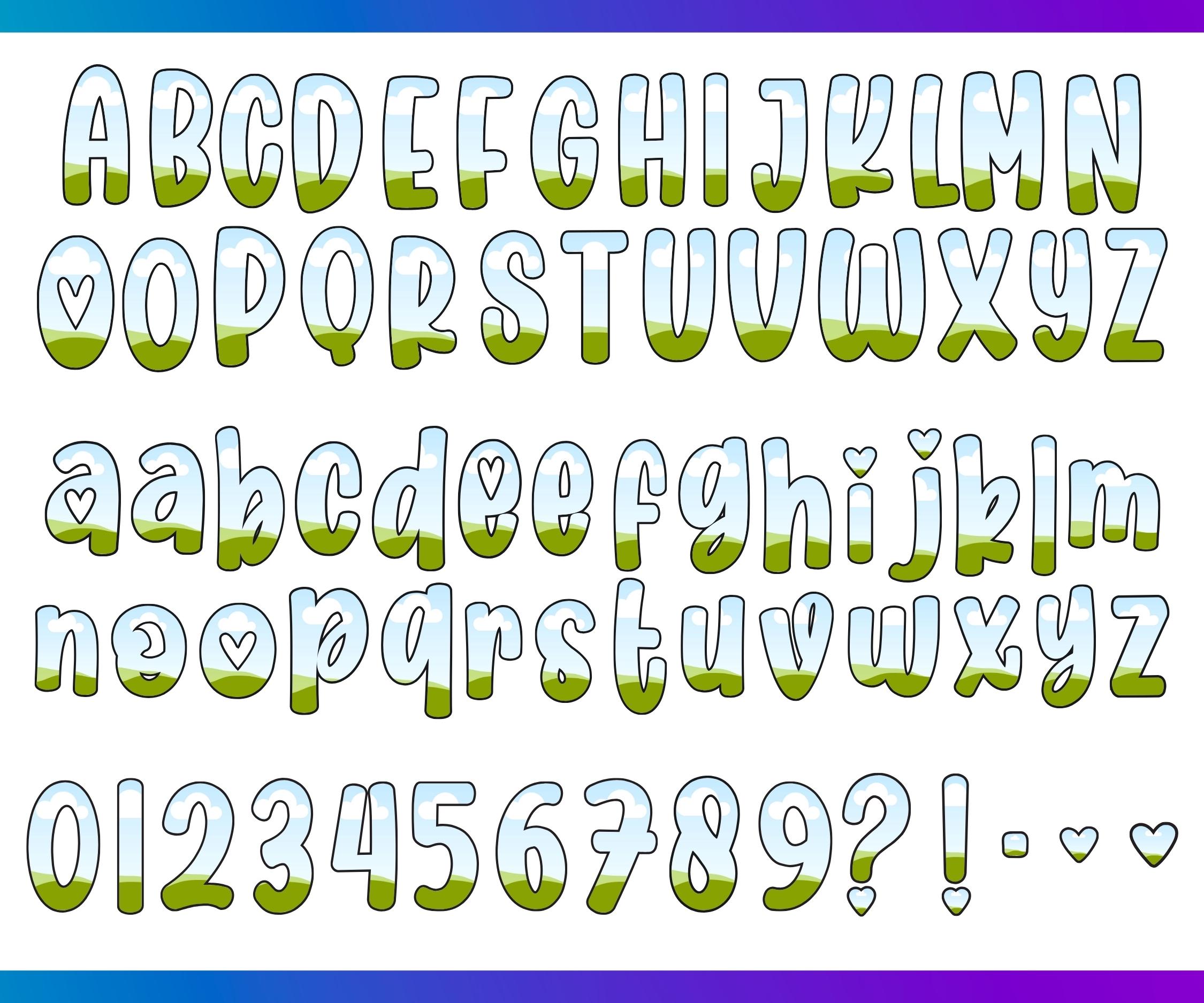Doodle Alphabet Canva Frames: Drag & Drop Letter Templates (digital ...