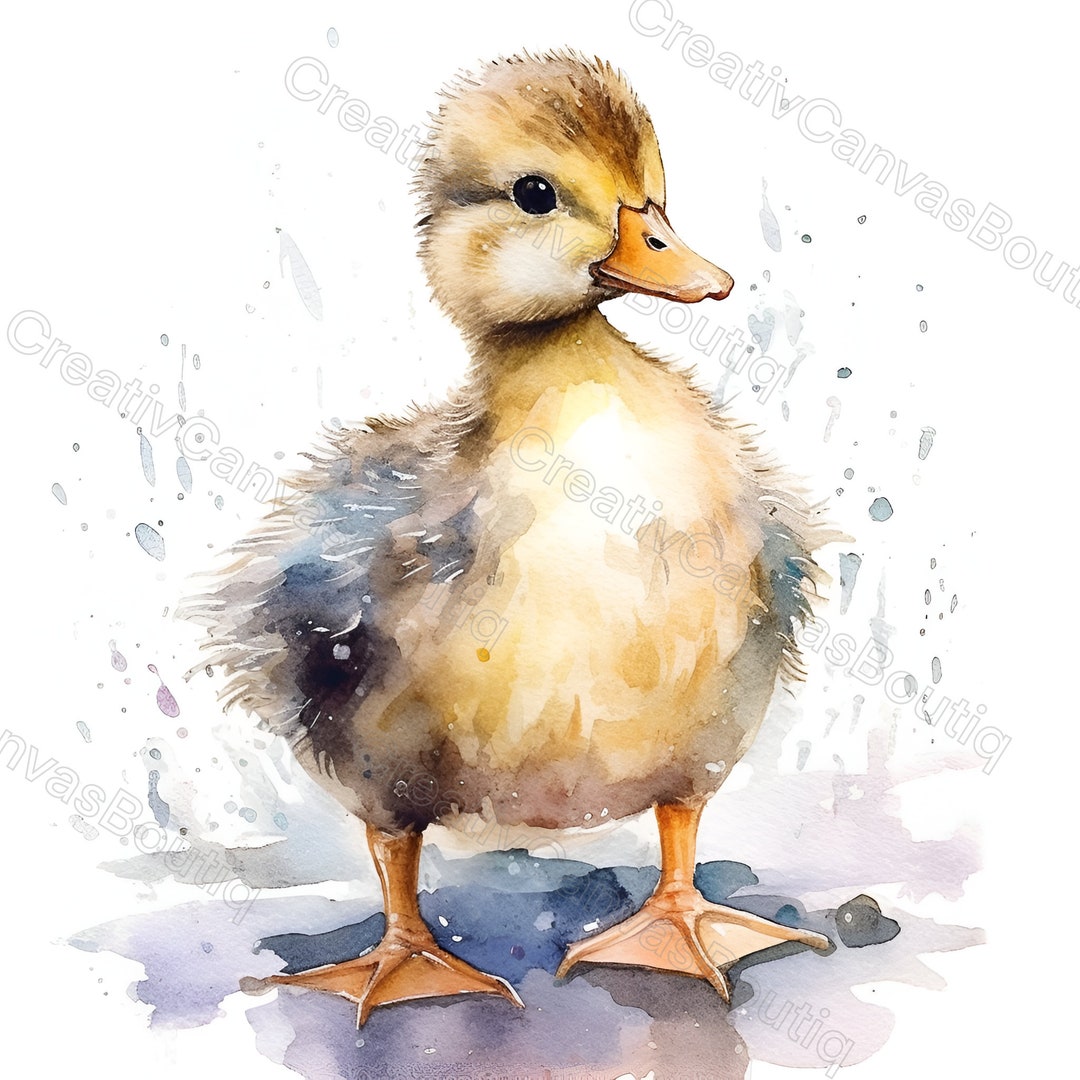 Ducklings Set Printable Wall Art, Nursery Wall Decor, Watercolor ...