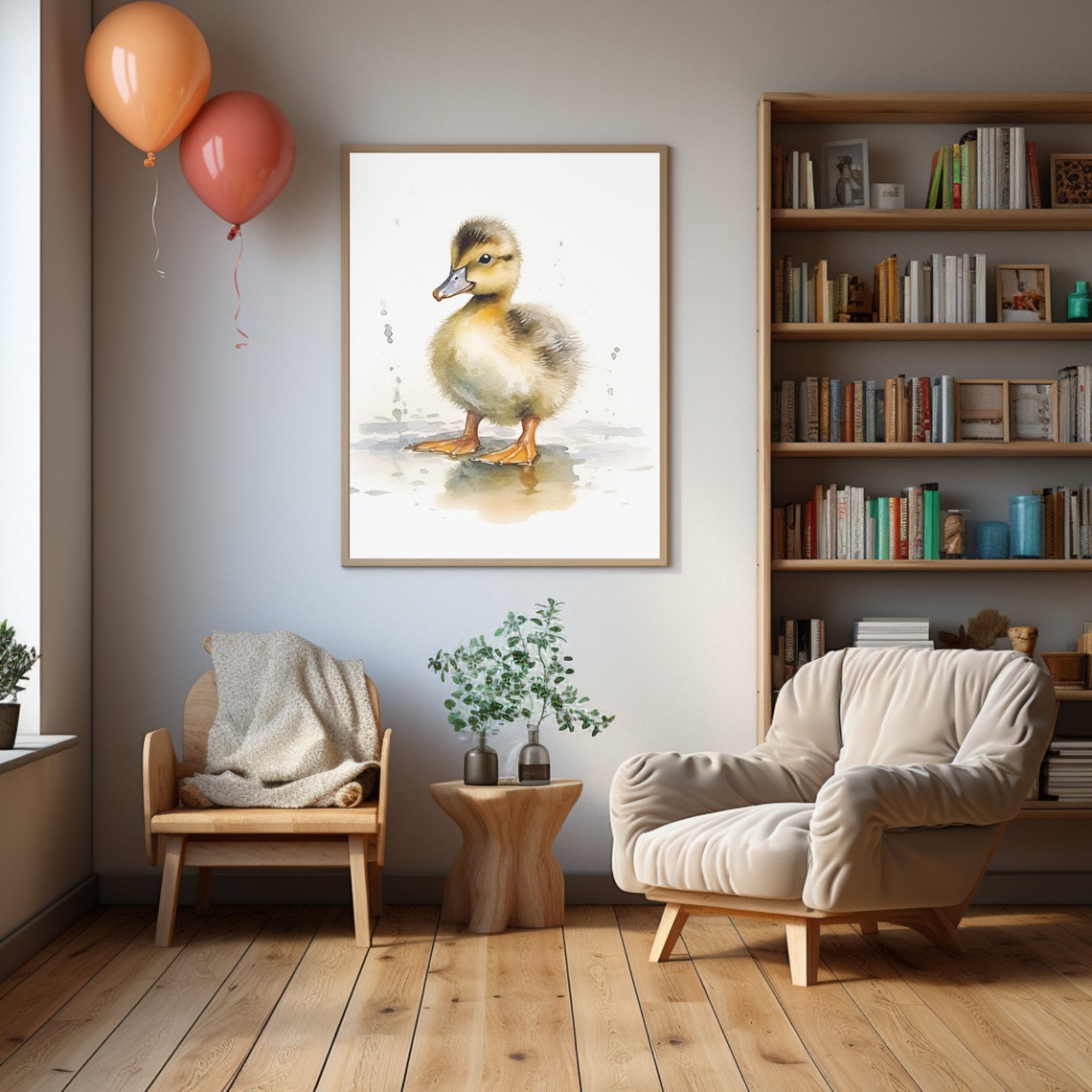 Ducklings Set Printable Wall Art, Nursery Wall Decor, Watercolor ...