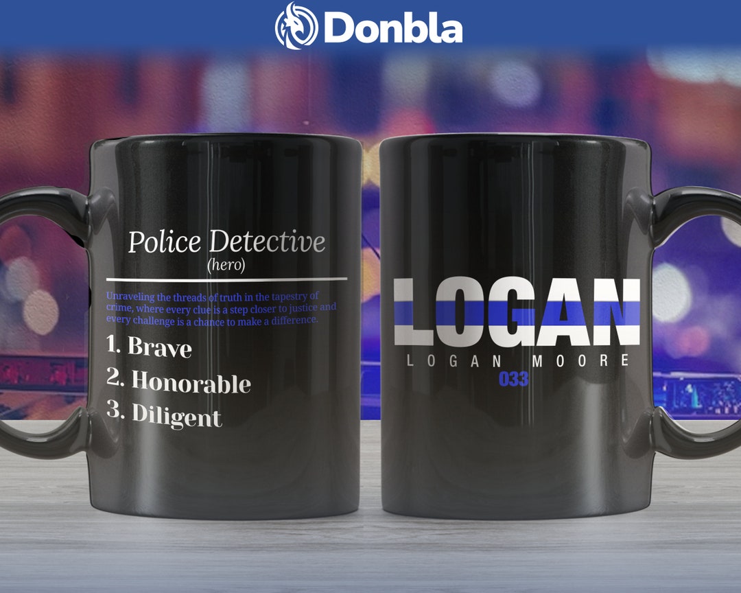 Custom Police Detective Mug for Police Detective Gift for Police ...
