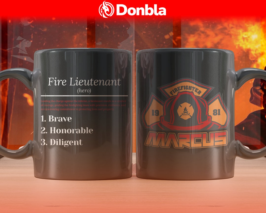 Custom Fire Lieutenant Mug for Fire Lieutenant Gift for Fire - Etsy