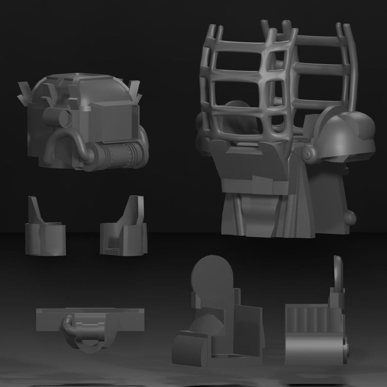 Raider Power Armor STL | Fallout-inspired Minifig Armor | 3D Printable ...