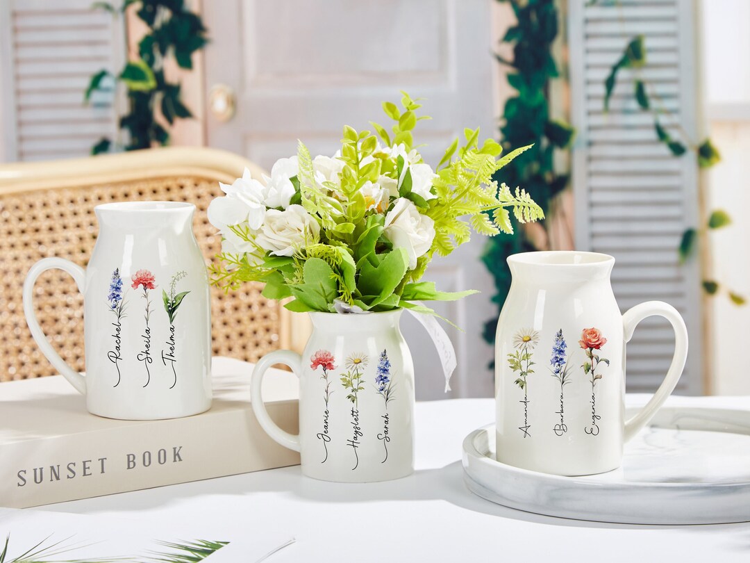 Personalized Home Vase,custom Flower Vase,handmade Flower Pot,vases for ...