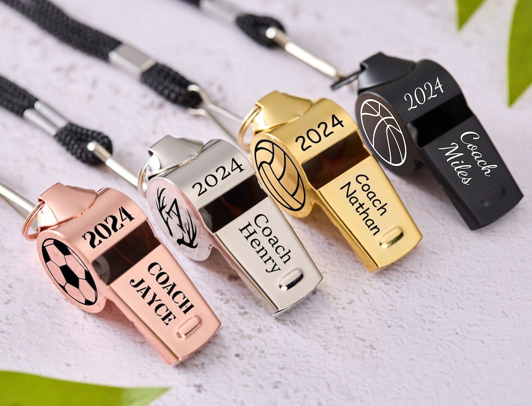 Personalized Coach Whistle Basketball Coach Referee Whistle Stainless ...