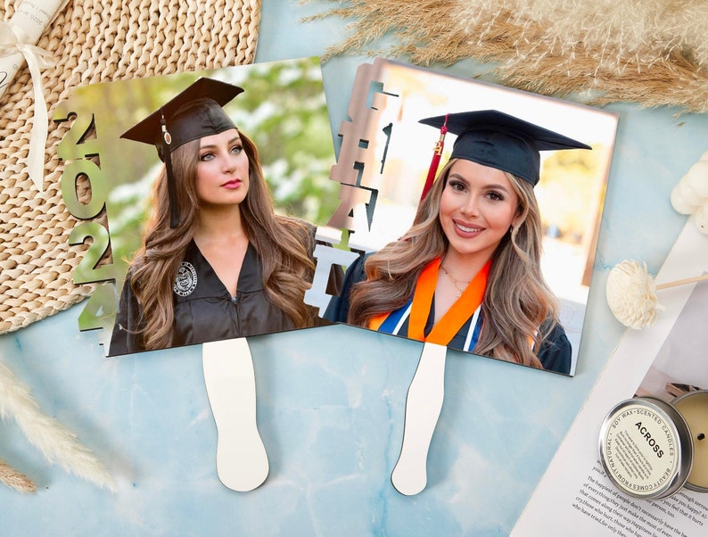 Graduation Fan 2024 Custom Graduation Fans Graduation Head Grad Face ...