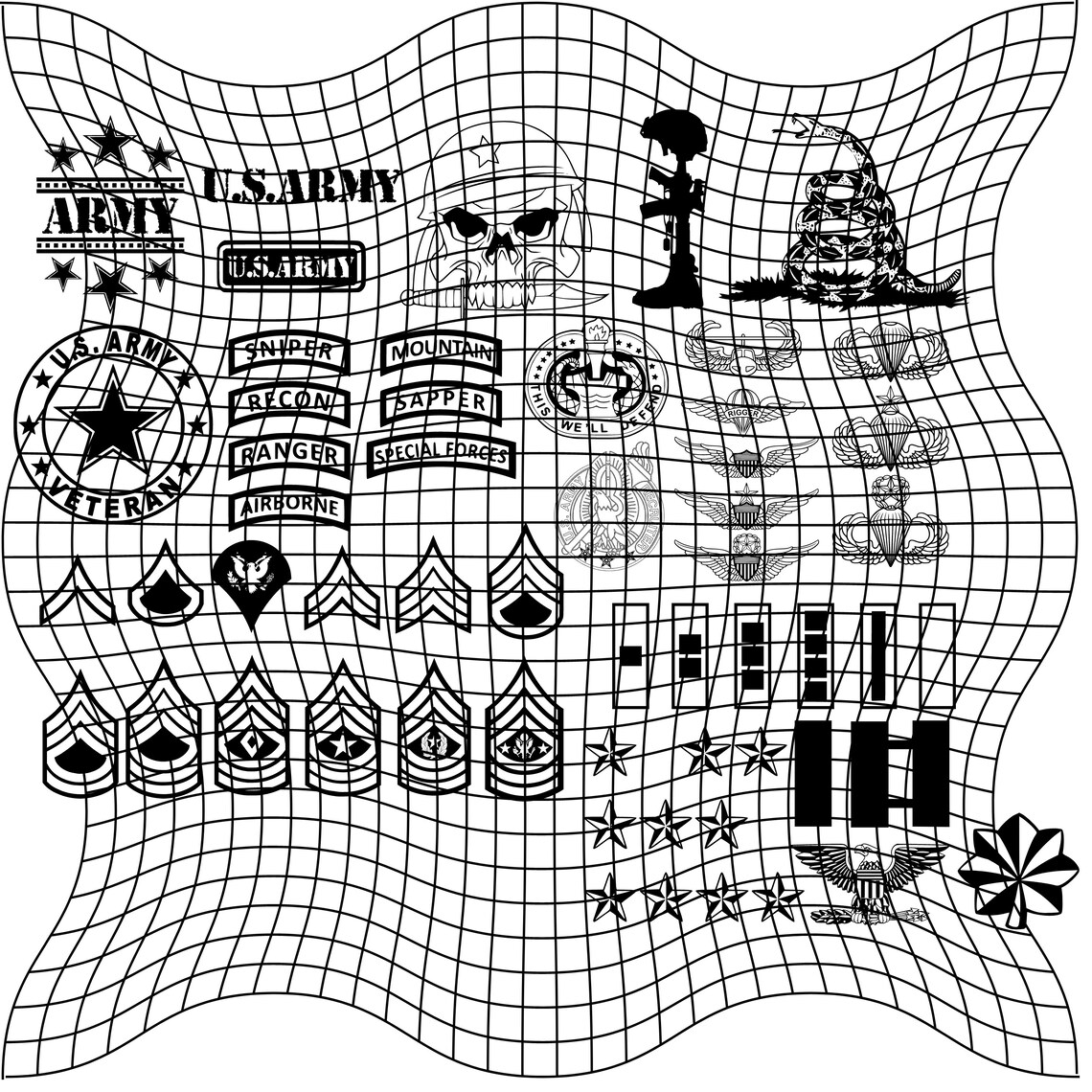 U.S. Army Design Bundle: Veteran SVG, PNG (digital Download) - Etsy