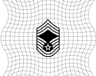 U.S. Air Force Enlisted Rank - Master Sergeant Msgt - Svg, Png Works on ...