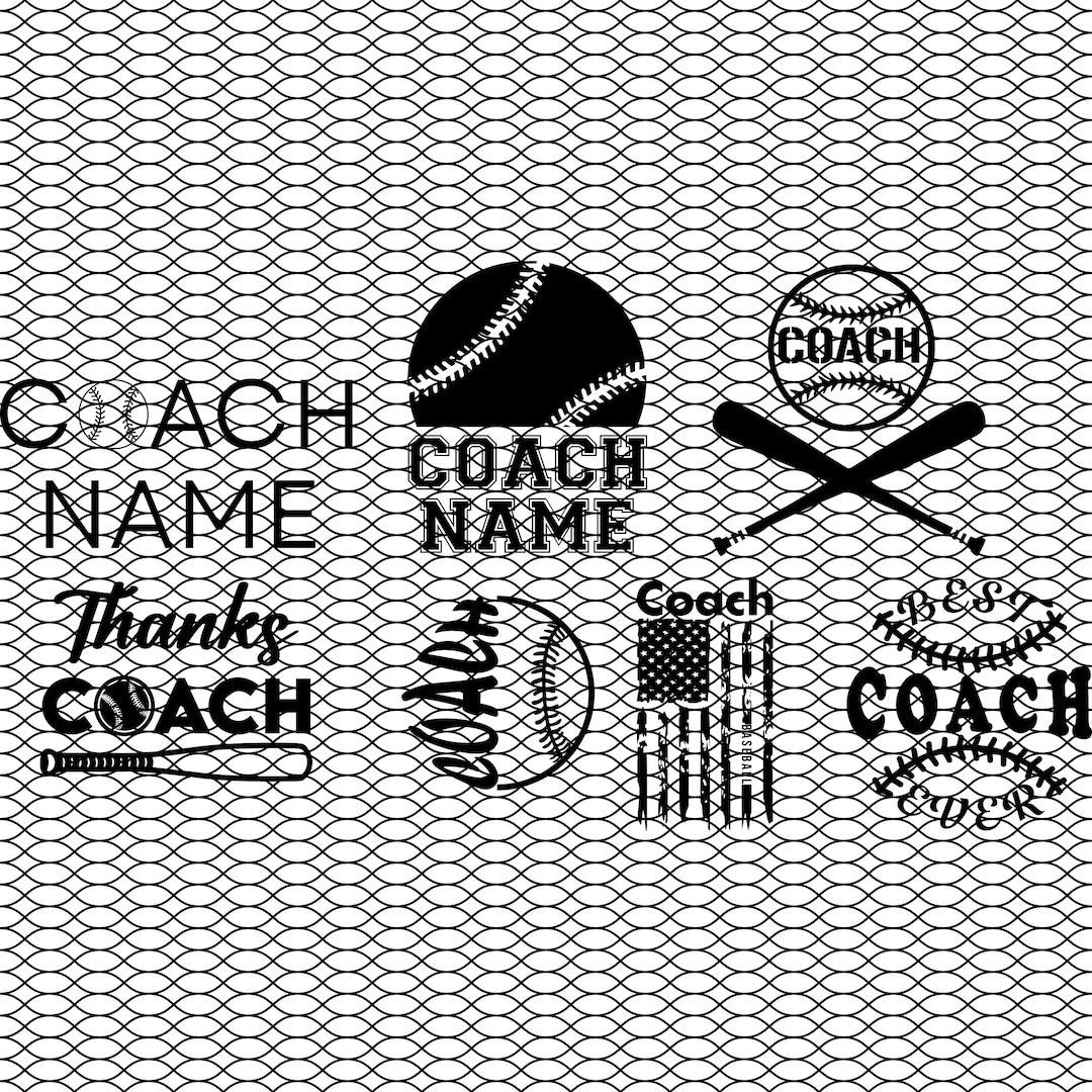Baseball Coach SVG Bundle: Laser, Cricut, CNC Files (digital Download ...