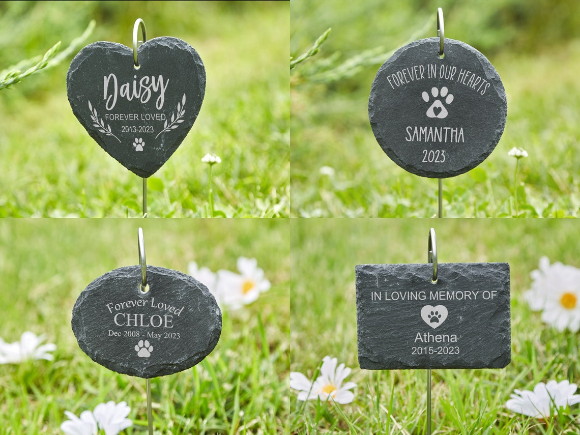 Custom Pet Memorial Garden Stonepersonalized Pet Memorial - Etsy